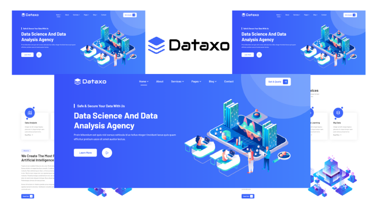 Dataxo – Data Science & Analytics Bootstrap 5 HTML Template #188300