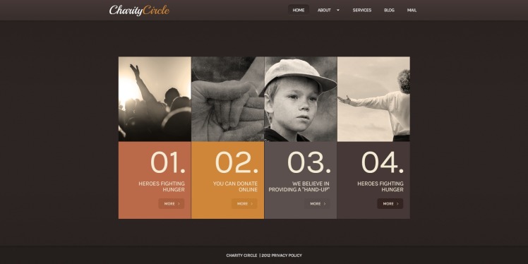 Free WordPress Promotion Theme for Online Child Charity #196558
