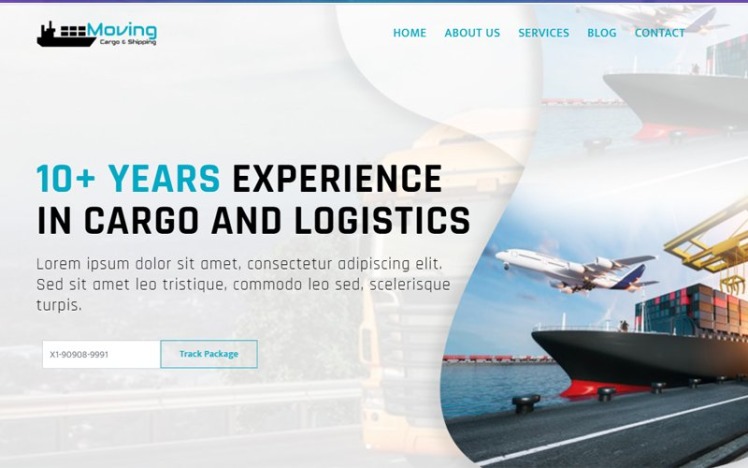 Cargo & Moving Company Multipurpose HTML5 Template #209626