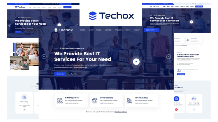 Techox - It Solution & Services HTML5 Template #209630