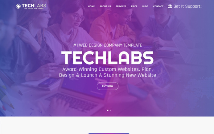 Techlabs - IT Solutions and Technology Website Template #213183