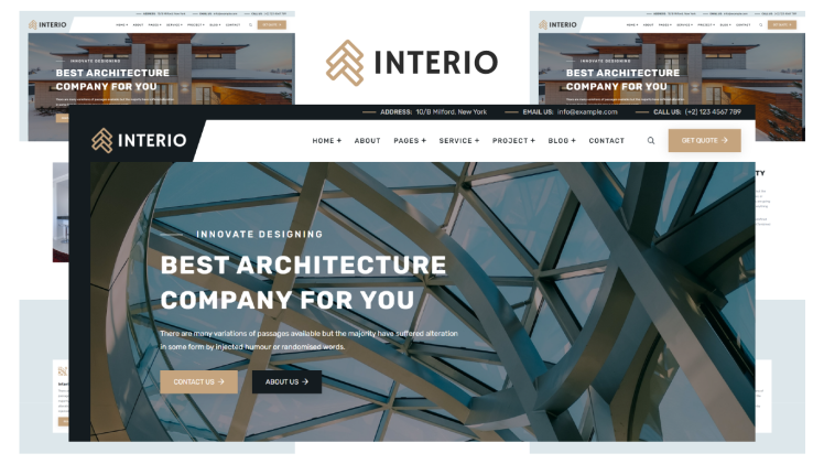 Interio - Architecture & Interior HTML5 Template #218298
