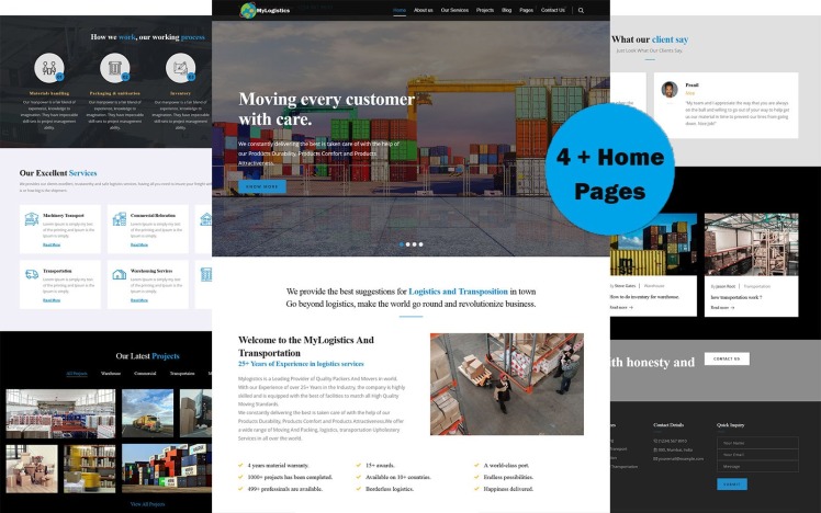 MyLogistics - Transportation Html Responsive Template #218228