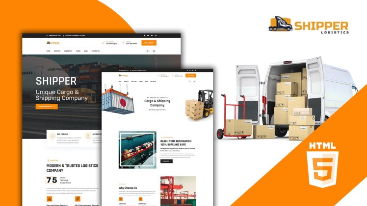 Shipper Shiping And Logistics HTML5 Website Template #221038