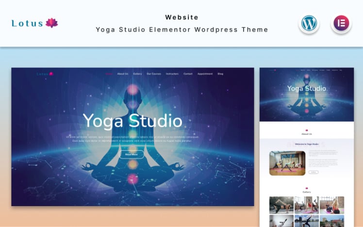 Lotus - Yoga Studio Website Elementor WordPress Theme #226688