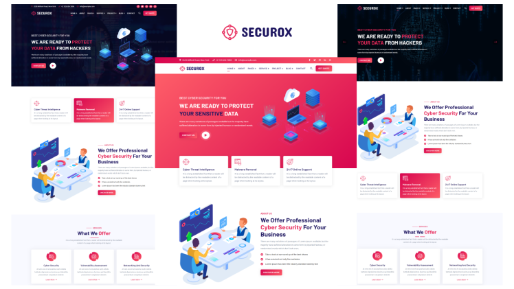 Securox - Cyber Security Services HTML5 Template #229906