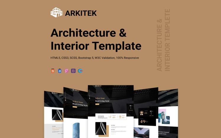 Arkitek - Architecture and Interior Responsive HTML5 Template #230366