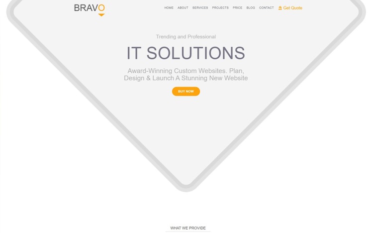 Bravo Theme - Technology and IT Startup Website Template #263907