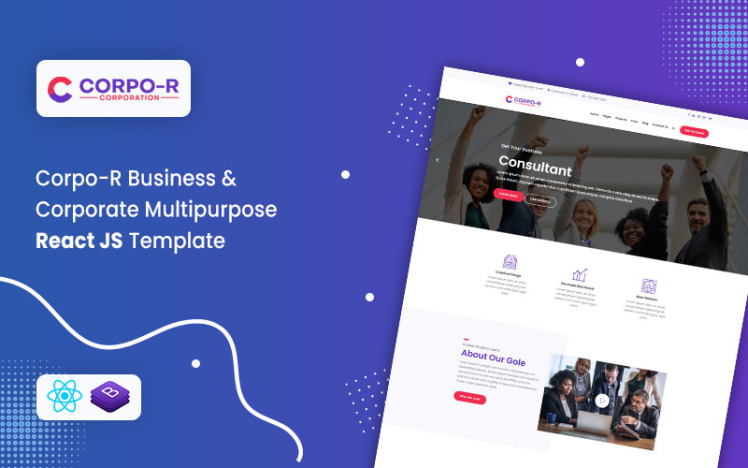 Corpo-R Business & Corporate Multipurpose React JS Template #271096