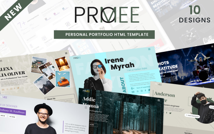 Promee - Dynamic Multipurpose Portfolio HTML Template | Showcase Your ...