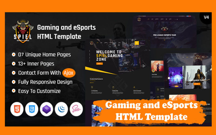Spiel - Gaming and eSports HTML Template #325266