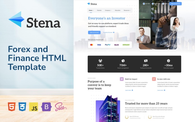 Stena - Forex and Finance HTML Template #350352