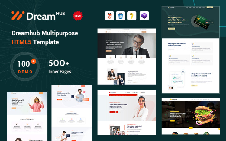 Dreamhub - The Biggest Multipurpose HTML5 Template #353308