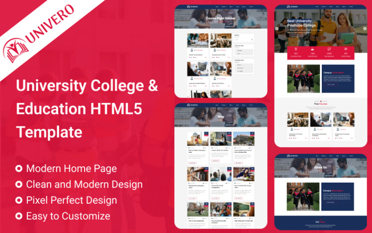 Univero - College University HTML5 Bootstrap Template #358680