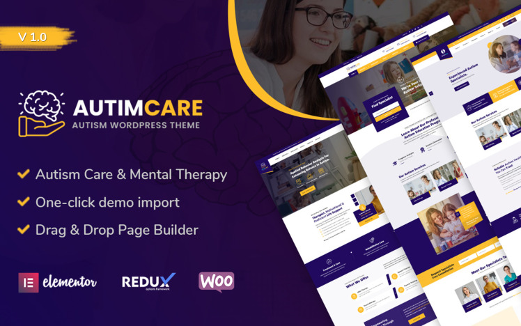 Autim - Autism Child Care WordPress Theme #375543