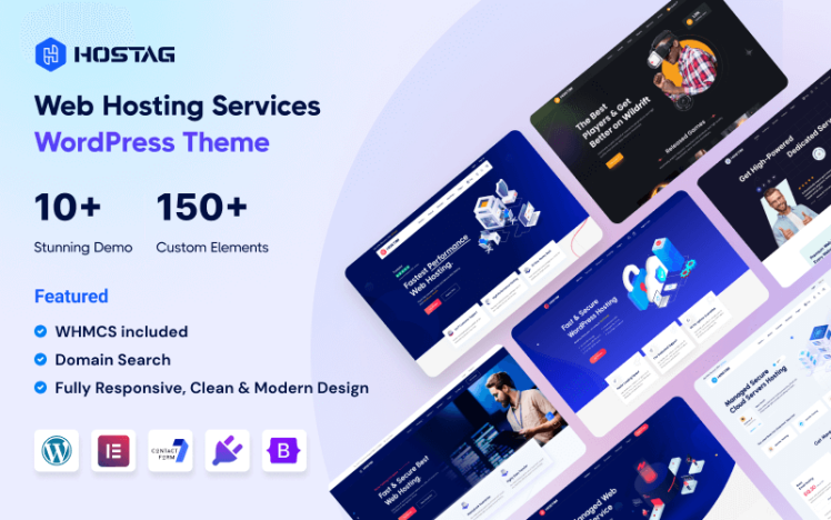 Hostag - Web Hosting WordPress Theme with WHMCS Template #399406