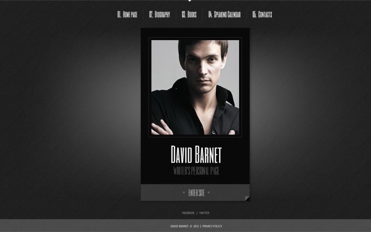 Personal Page Website Template #41101