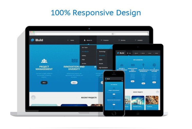 Civil Engineering Website Template #42111