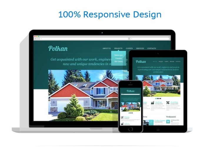 Real Estate Agency Responsive Website Template #42556