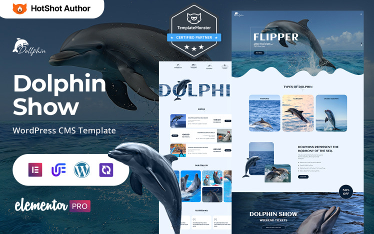 Dollphin - Dolphin Show WordPress Elementor Theme #446012