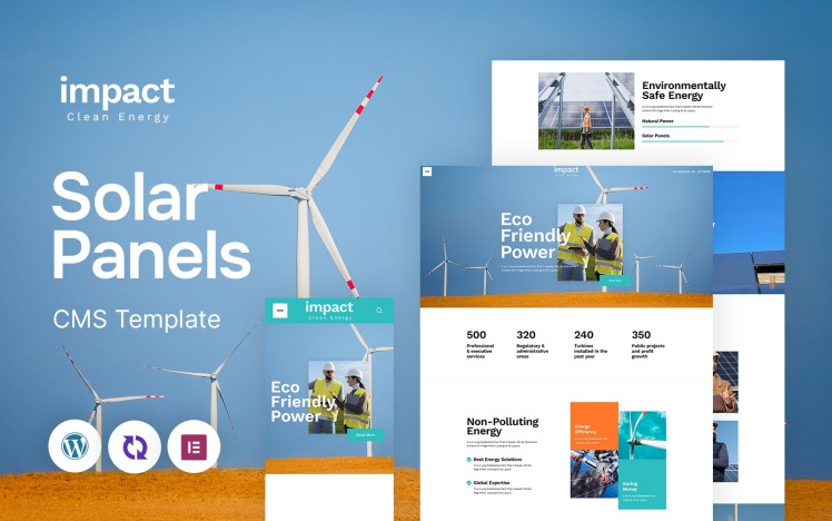 Impact - WordPress Theme for Solar Panels and Renewable Energy #446013