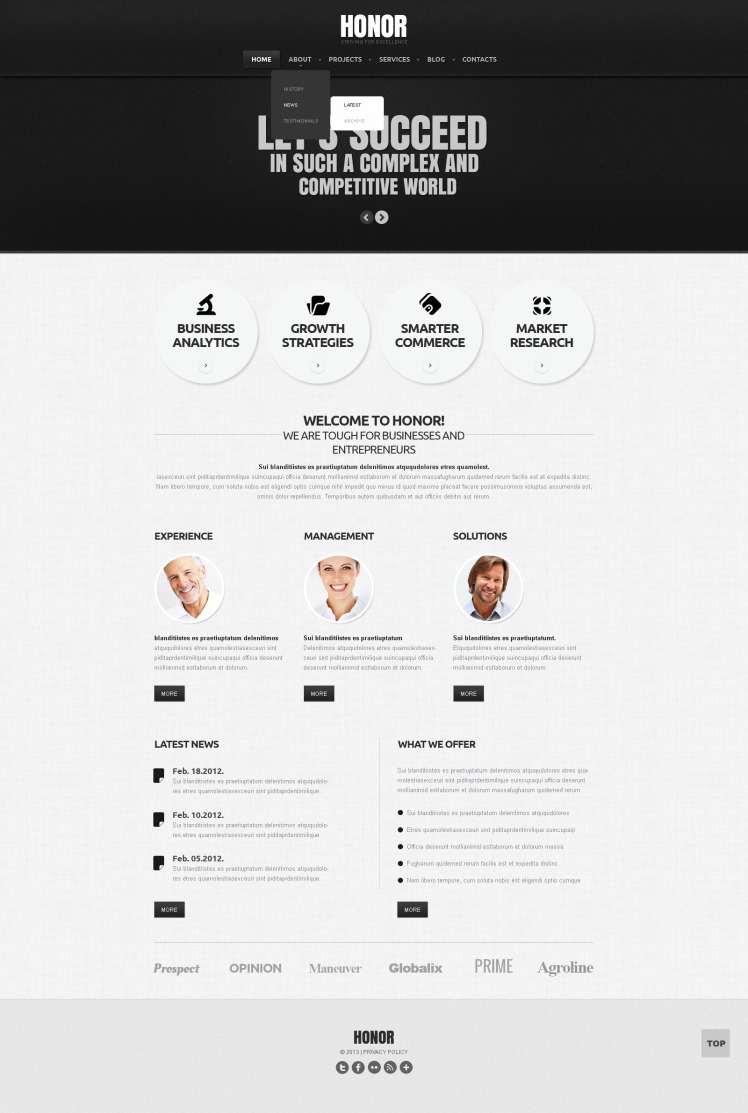 Merchant Services Responsive Website Template #44982
