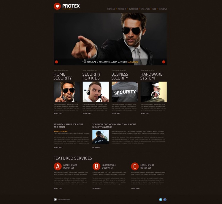 Security Responsive WordPress Theme #45161
