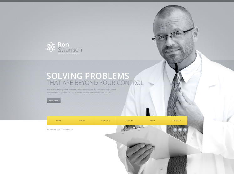 Psychologist Website Template #45835