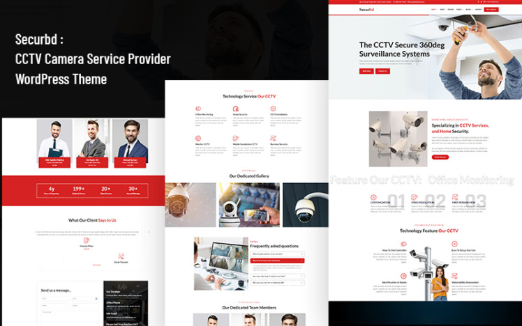 Securbd - CCTV Camera Service Provider WordPress Theme #458305