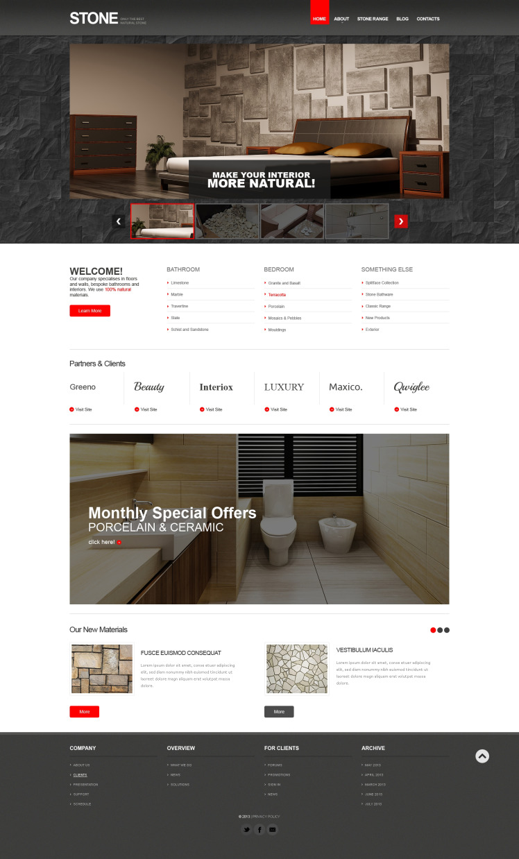 Flooring Responsive Website Template #46519