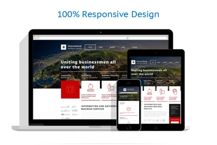 Public Relations Responsive Website Template #46711
