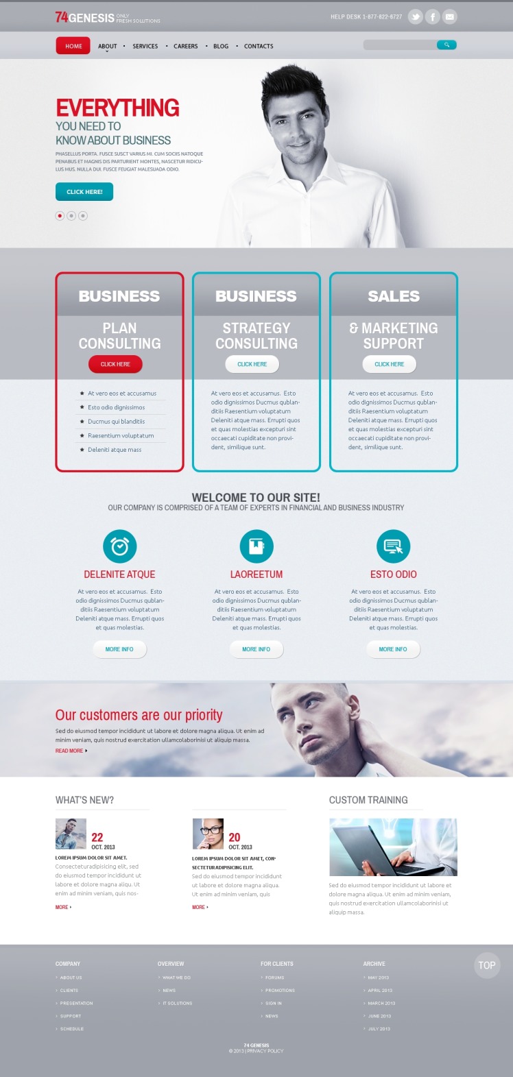 Merchant Services Responsive Website Template #47589