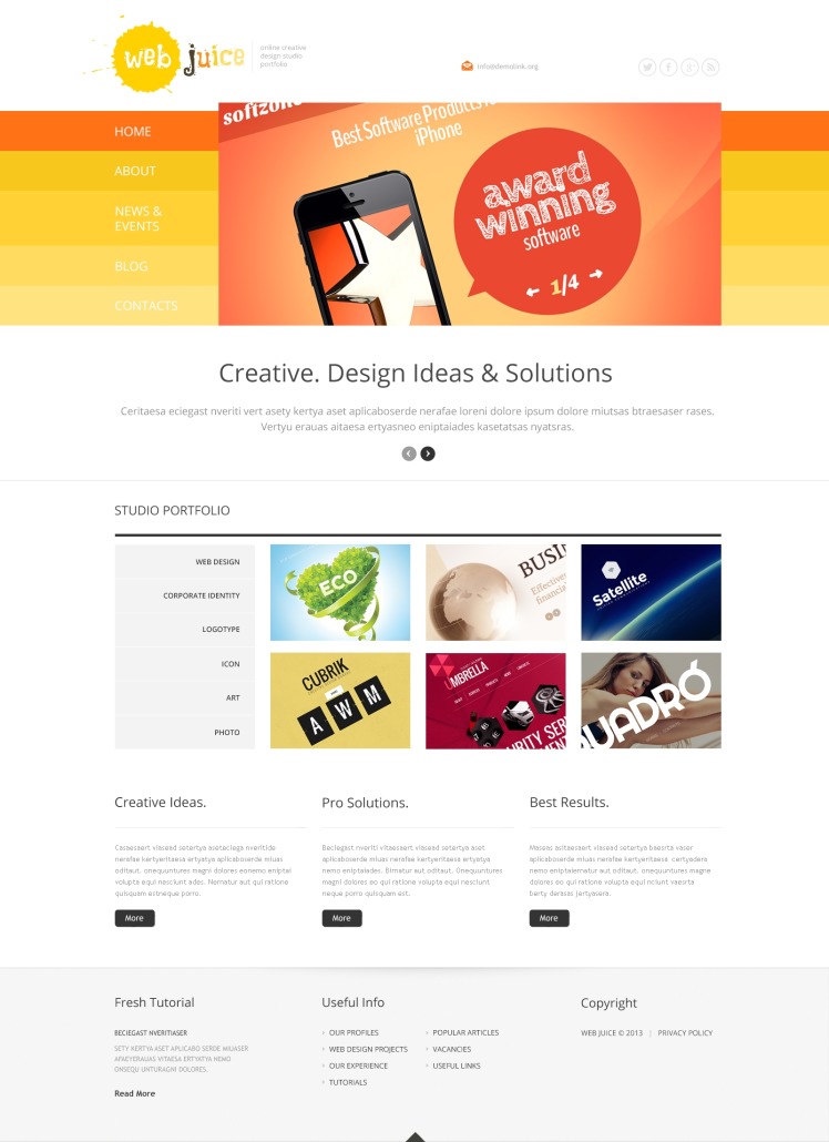 Web Design Responsive WordPress Theme #47787