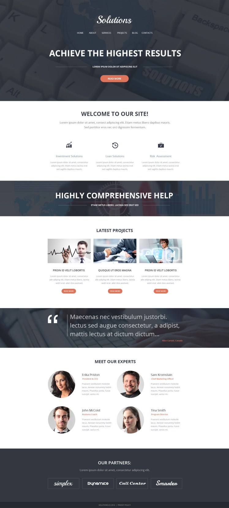 Merchant Services Responsive Website Template #47889