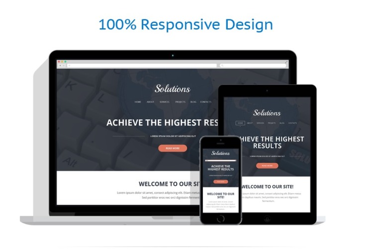 Merchant Services Responsive Website Template #47889