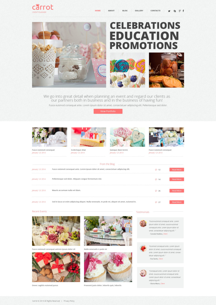 Event Planner WordPress Theme #48341
