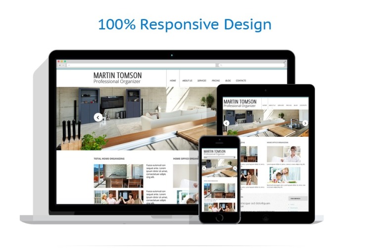 Interior Design Responsive Website Template #48394