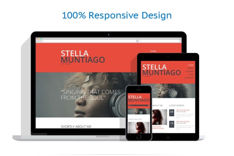 Singer Responsive Website Template #48504