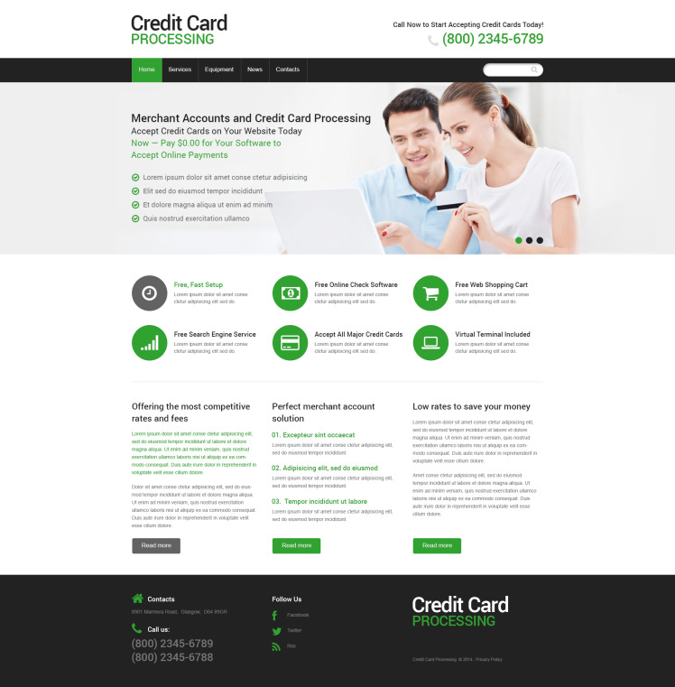 Bank Responsive Website Template #48619