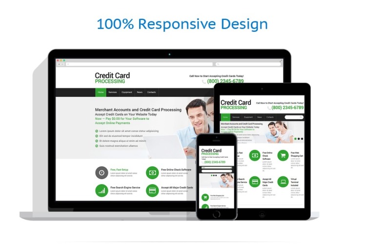 Bank Responsive Website Template #48619