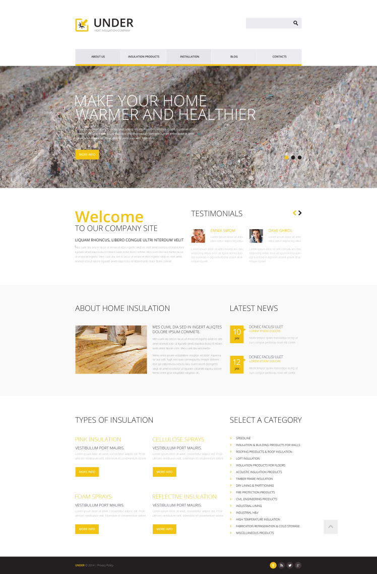 Home Remodeling Responsive Website Template #48769