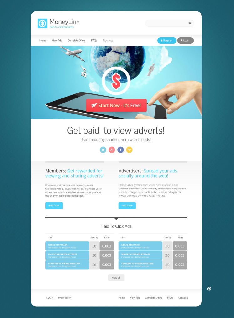 Financial Advisor Responsive Website Template #49115