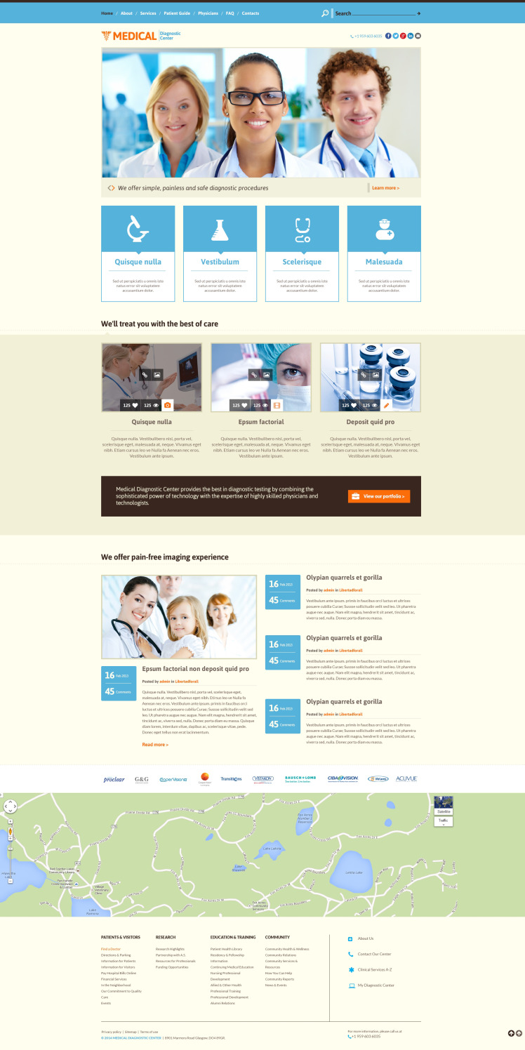 Medical Responsive Website Template #49275