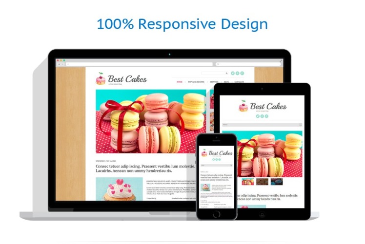 Sweet Shop Responsive WordPress Theme #49283