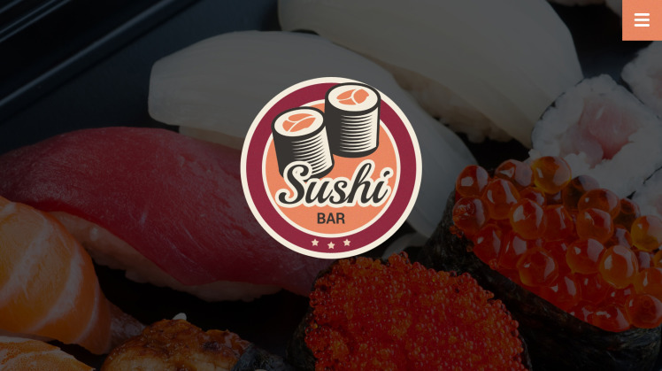 Sushi Bar Website Template #49406