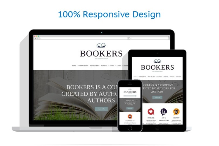 Publishing Company Responsive Website Template #49562