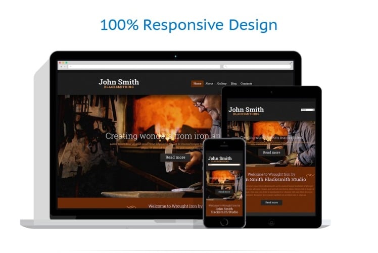 Personal Page Responsive Website Template #50709