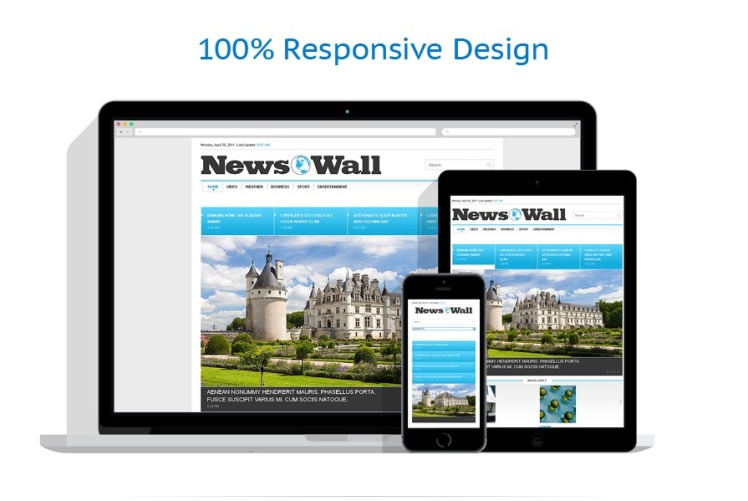 News Portal Responsive Website Template #50867
