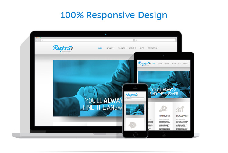 Consulting Responsive Website Template #50920