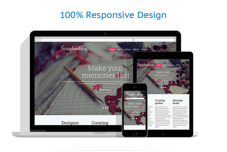 Crafts Responsive Website Template #50970